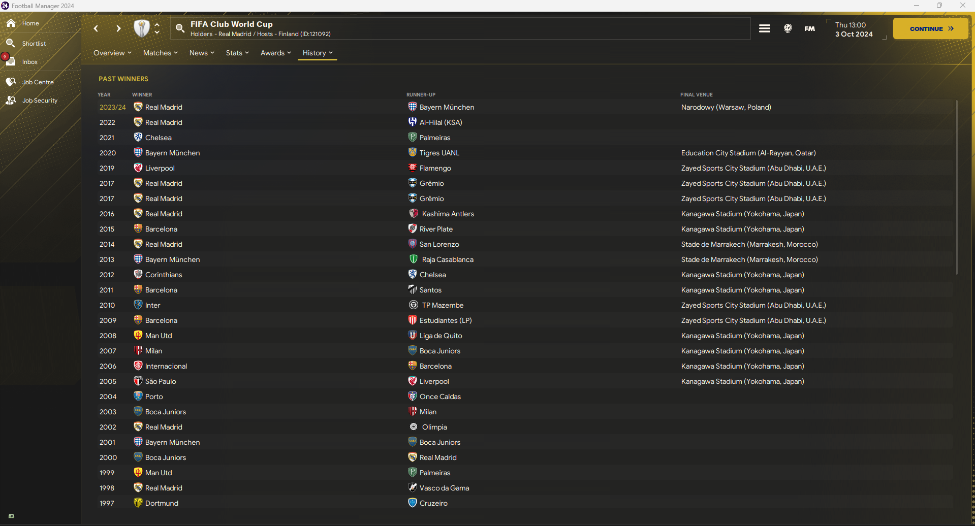 [FM24.3] Worldwide Champions League - Editors Hideaway Download Forum ...