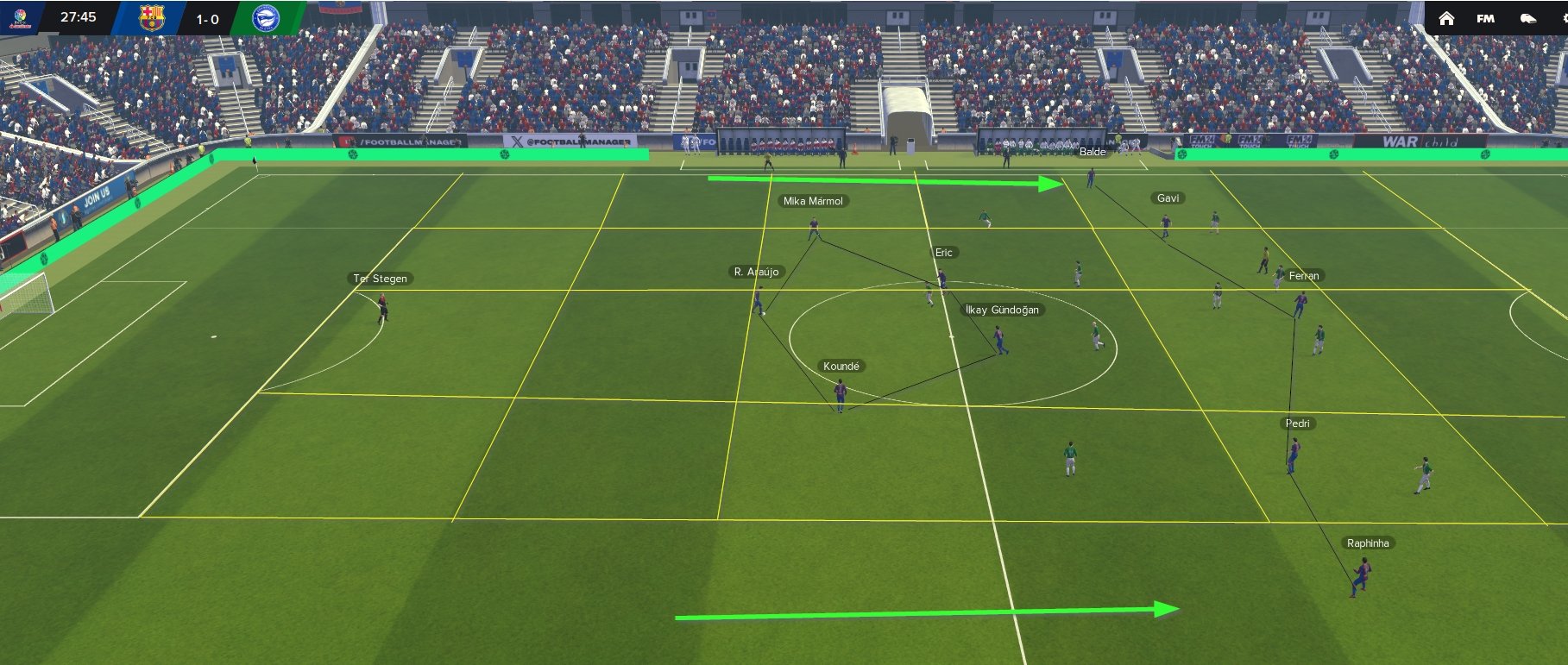 3-2-5 Attacking Shape from 4-2-3-1 DM AM Wide ----- GORGEOUS football ...