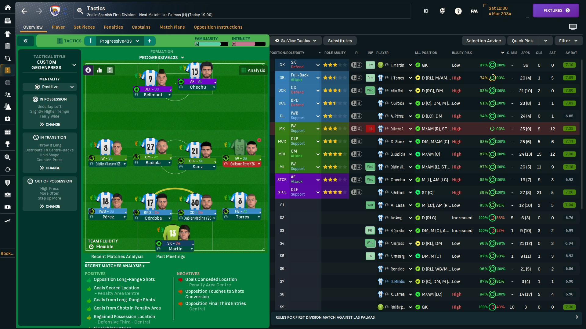 Positional Play in 442 - Central play and 235 attacking shape in FM24 ...