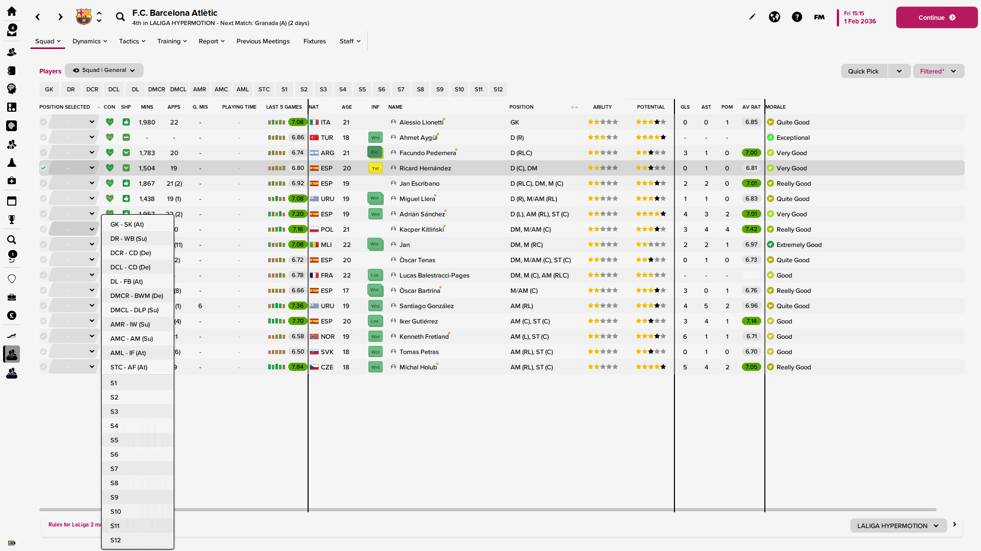 FM24 - Athletic Club (Bilbao) - Loyalty and Long Term Saves! - Page 10 ...