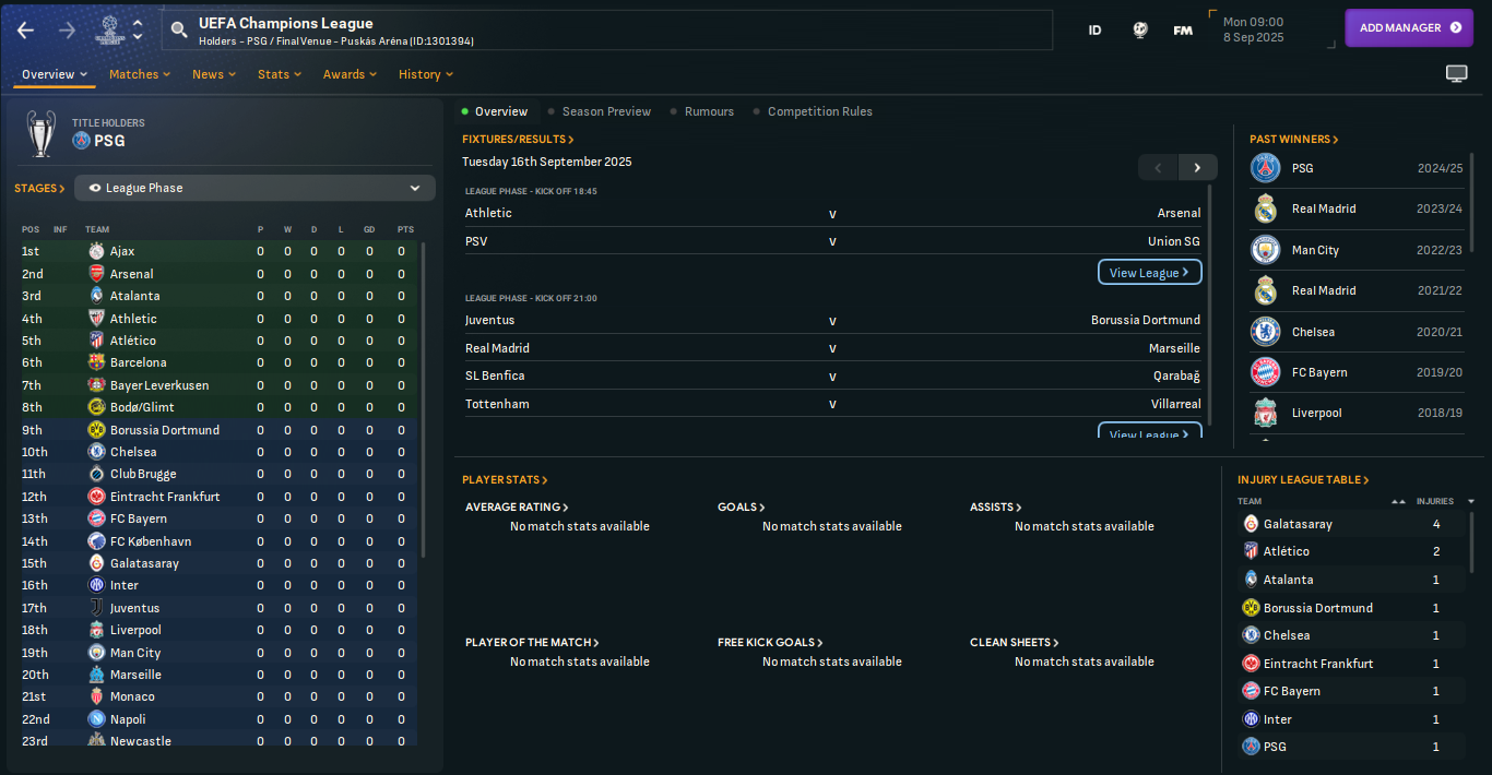 FM24 2025-26 Real Fixture & Results (Start in 2025) [Final Update ...