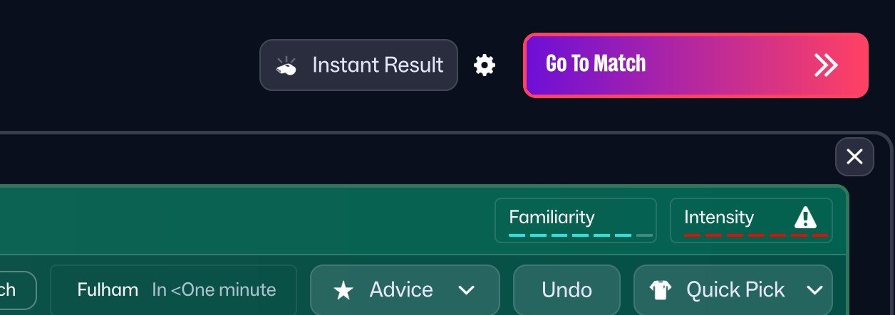 Instant Result button not functional during match - Matchday Experience ...