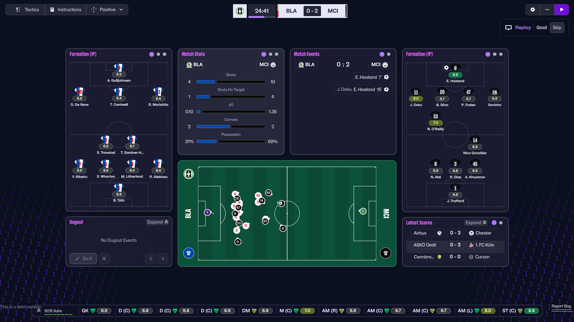 Replay skip bar stuck on - Matchday Experience UI Issues - Sports ...