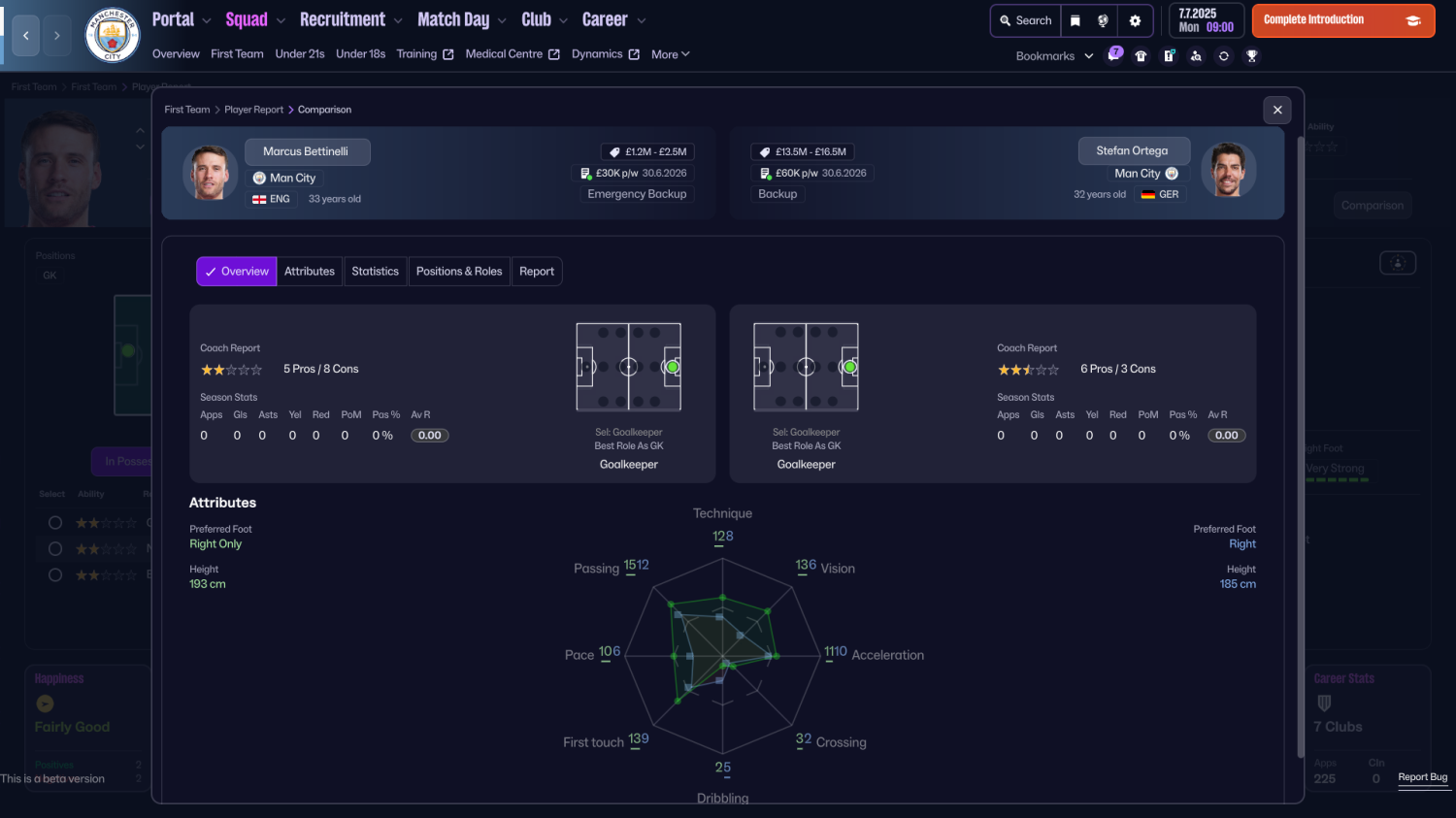 Player Comparison Height issue - Squad UI Issues - Sports Interactive ...