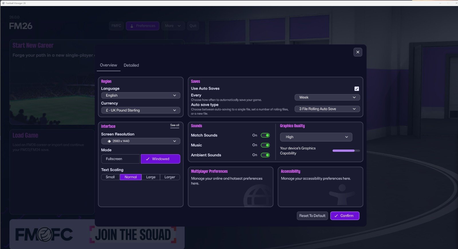 Unable to proceed to Next- Game Setup> after club selection ...