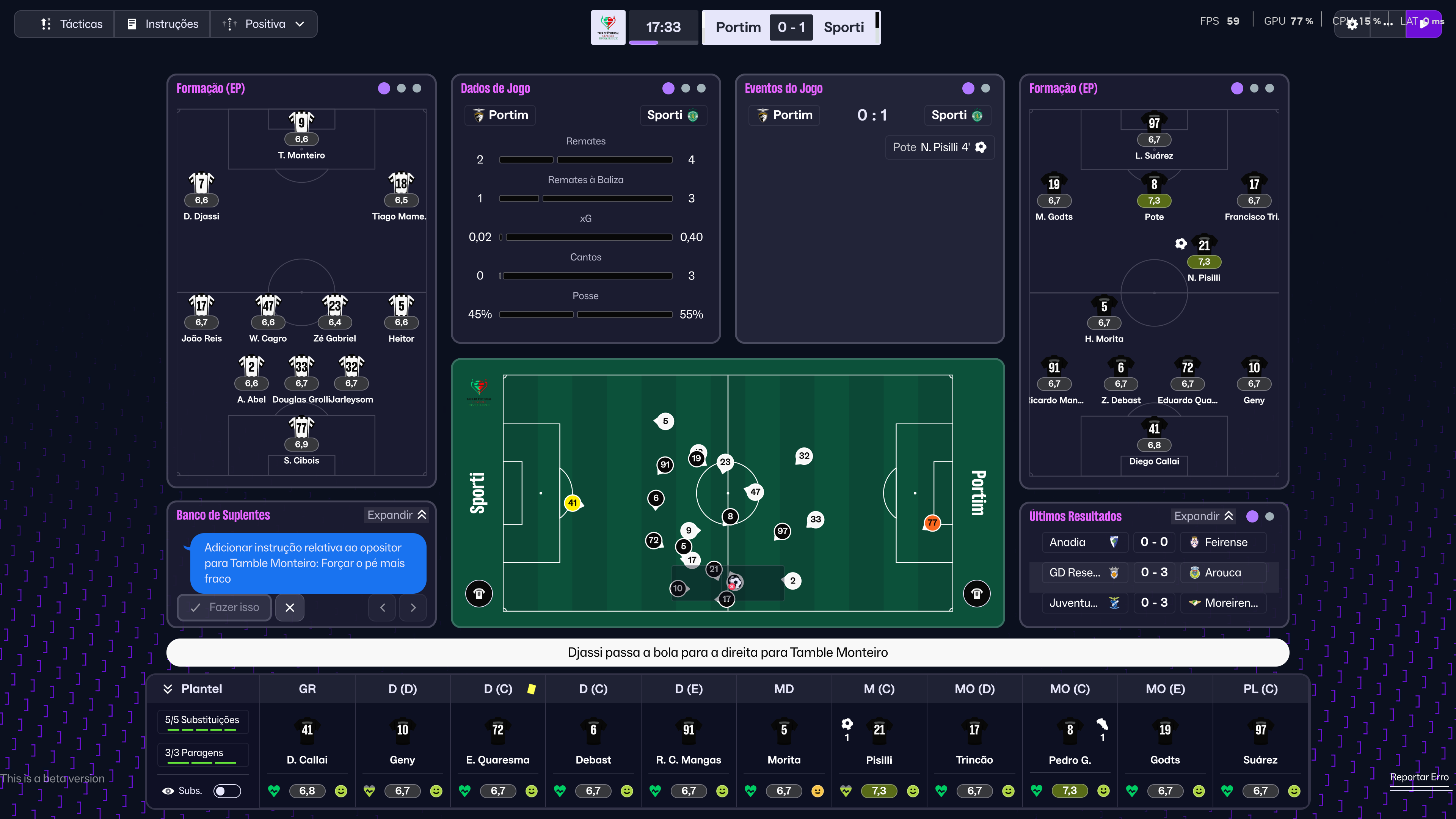 Names cant fit the scoreboard and same colours layout - Matchday ...