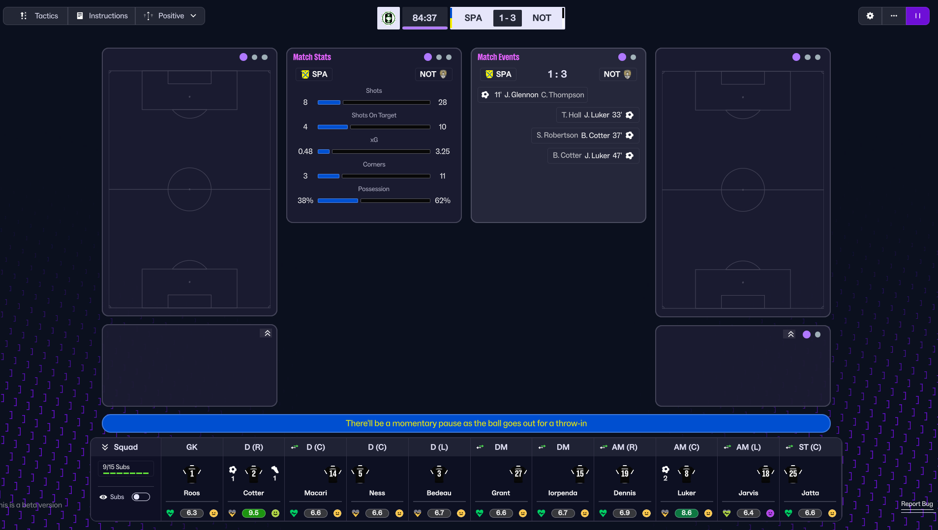 mini-pitch goes AWOL - Match Day (Tactics) UI Issues - Sports ...