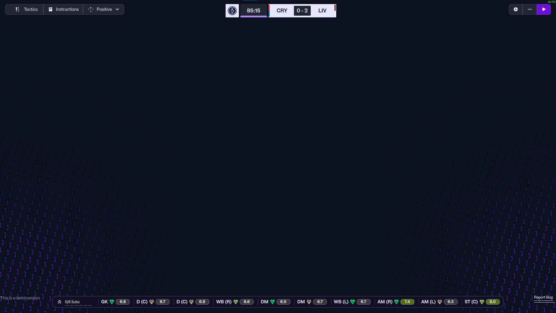 Match Screen gone missing after injury with no subs left - Football ...