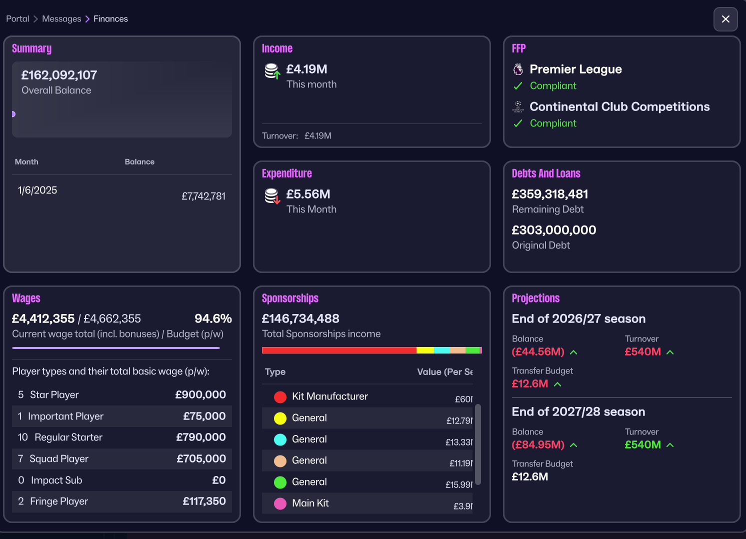 No "overall balance" for non league clubs - Club UI Issues - Sports ...