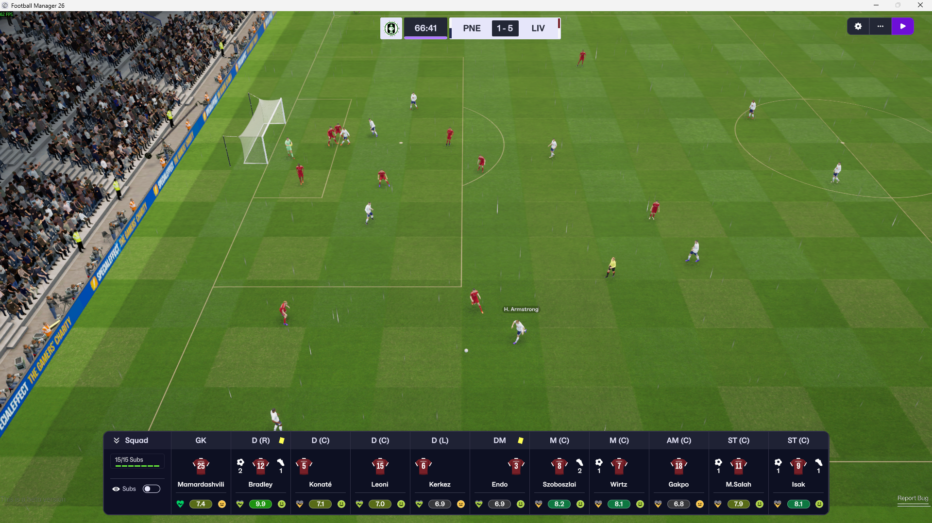 'Tactic', 'Instructions', 'Mentality' buttons were gone in a match ...