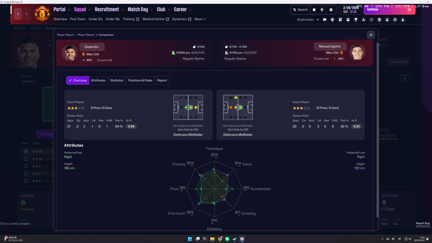 radar chart for player comparison having wrong colors - General UI ...