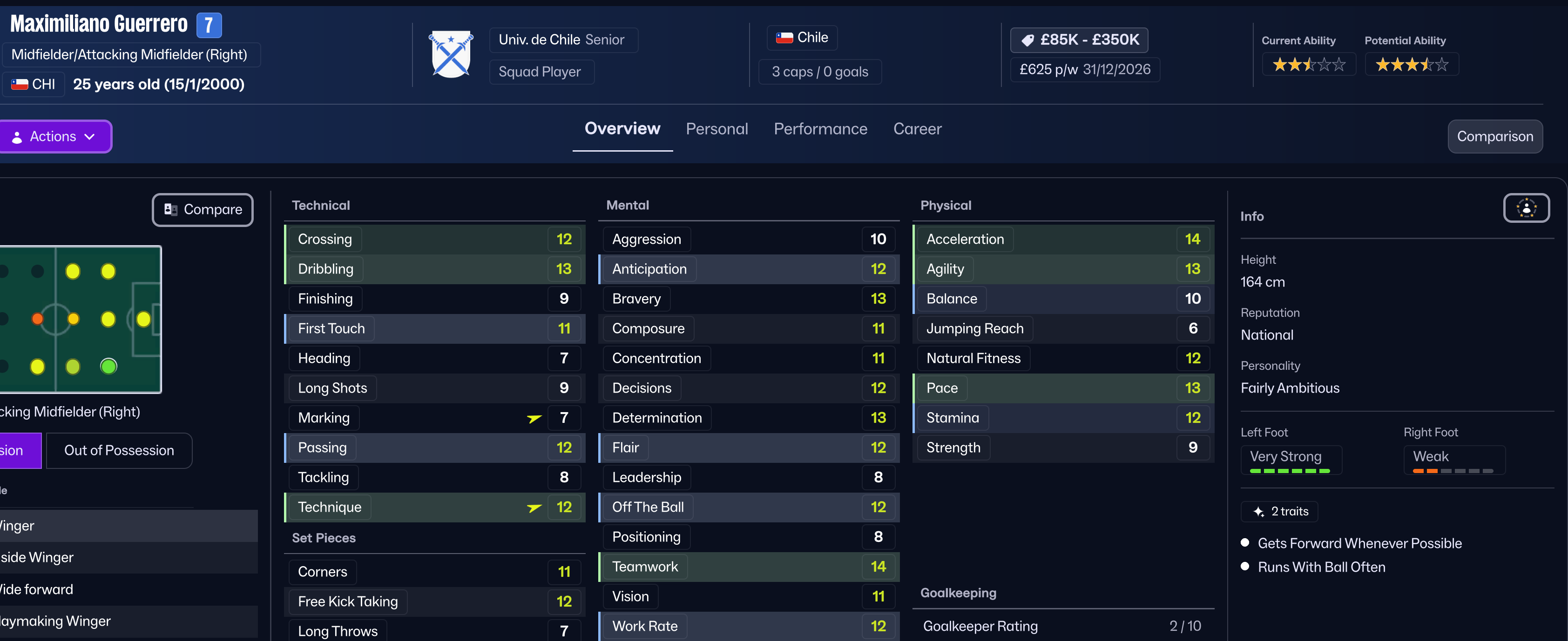 Wrong preferred Foot on a player - Chile Data Issues - Sports ...