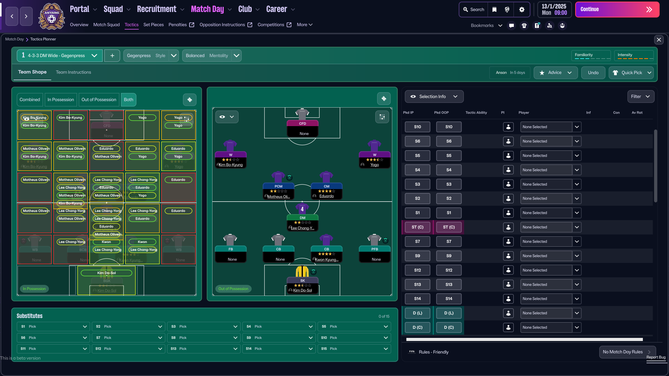 Unable to adjust player position for anything other than out of ...