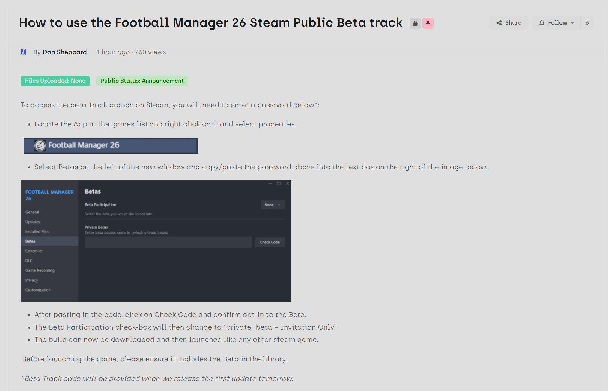 Official Football Manager 26 Feedback Thread - Page 93 - Football ...