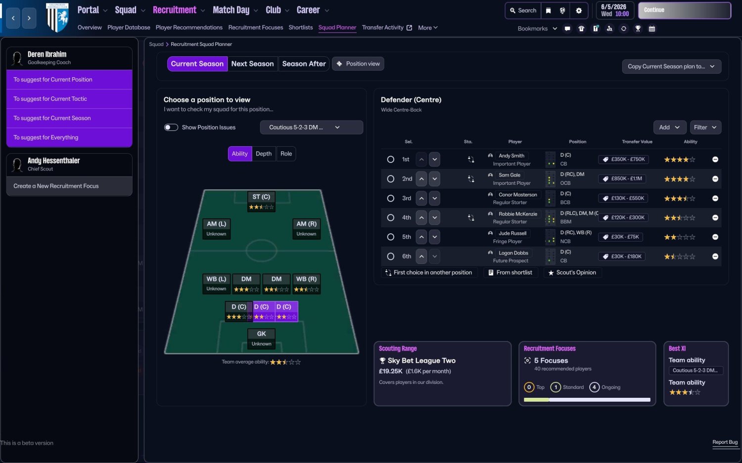 Multiple positions selectable in Squad Planner - Recruitment UI Issues ...