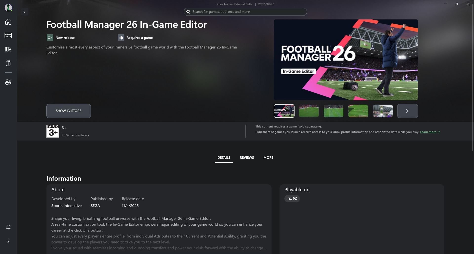 In Game Editor won’t activate and can’t be installed from Microsoft ...