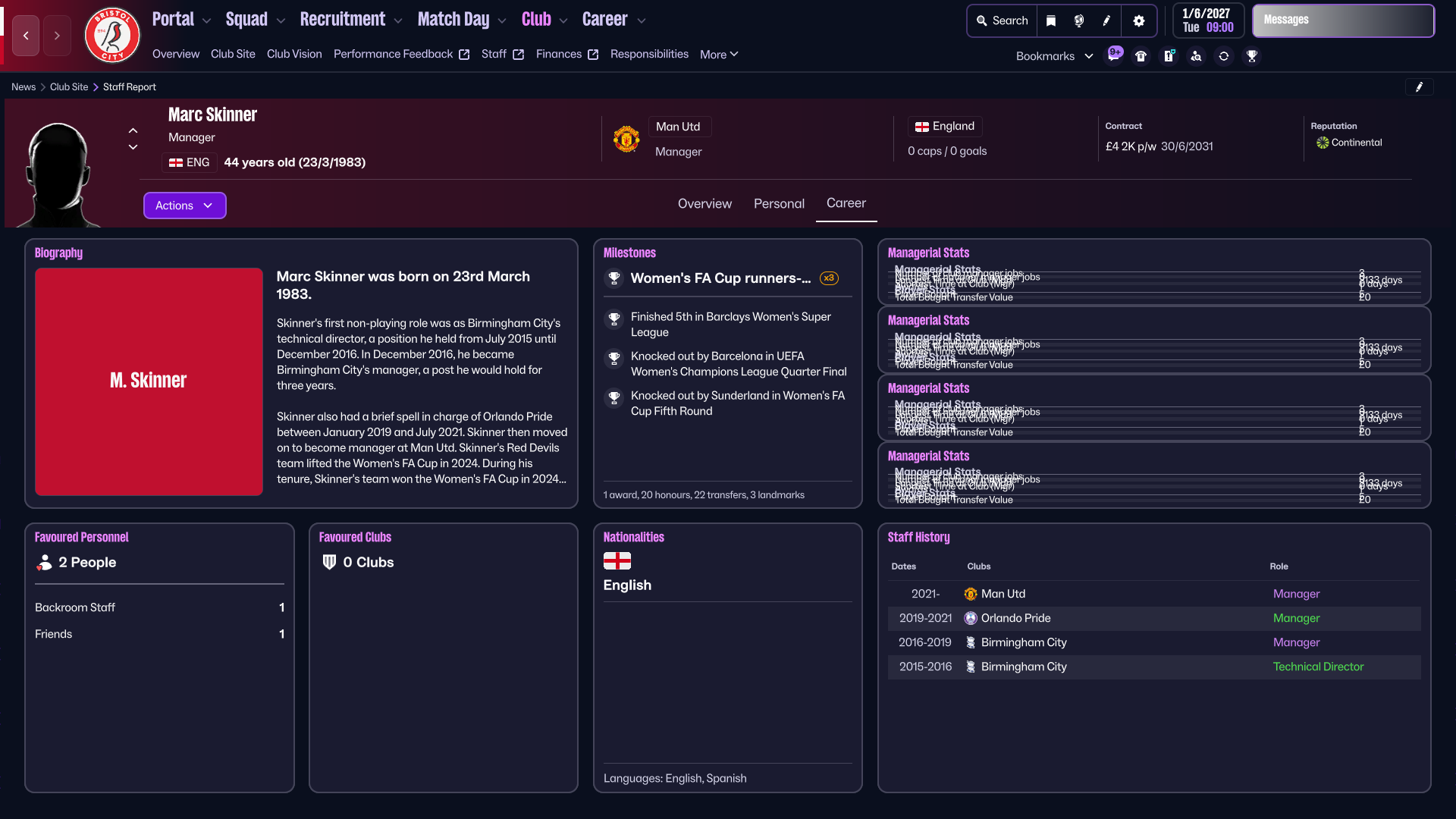 information overlap/repeat in club information - beta track 20/11 ...