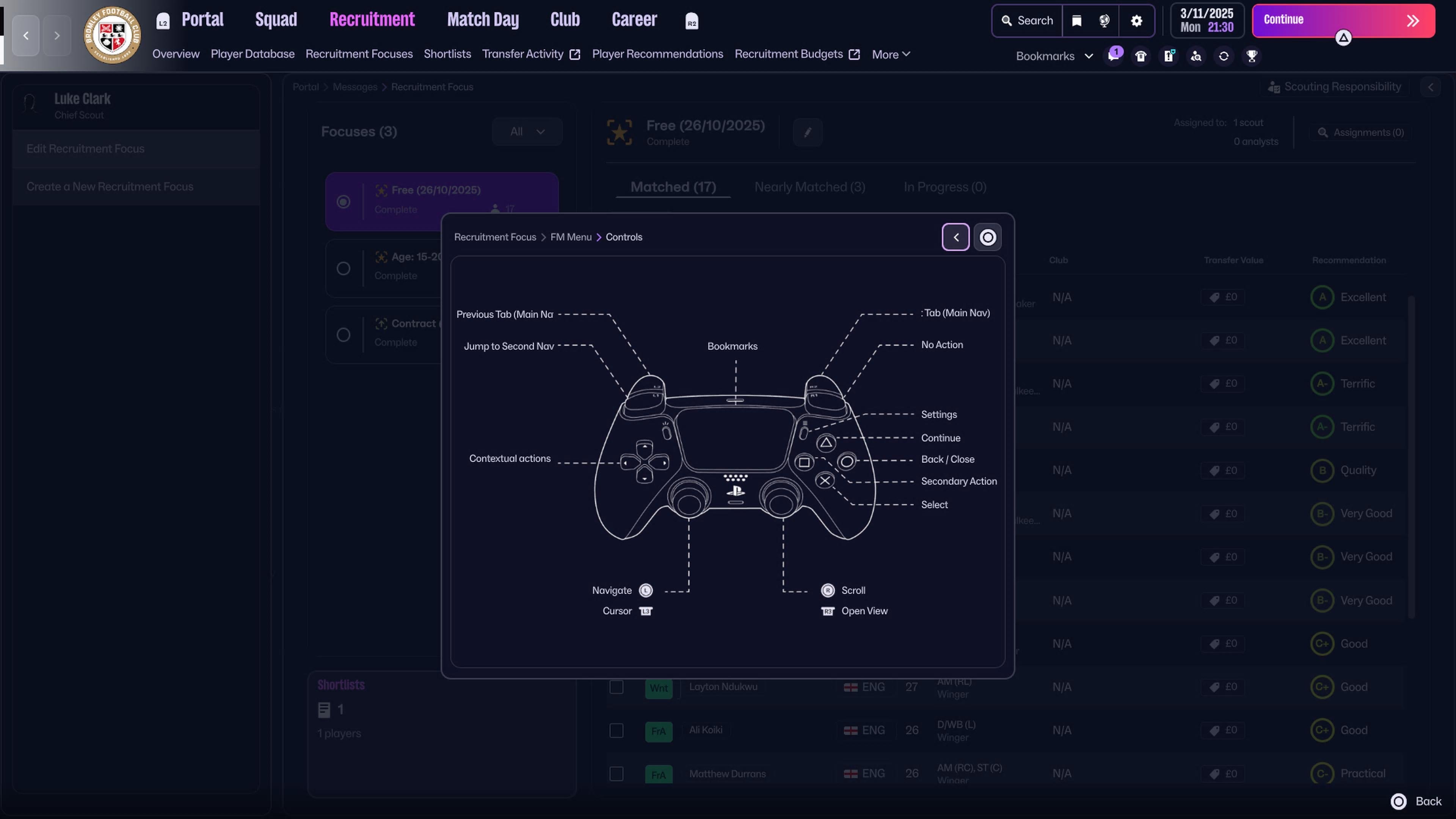The option button and the big button in the middle of your PS5 ...