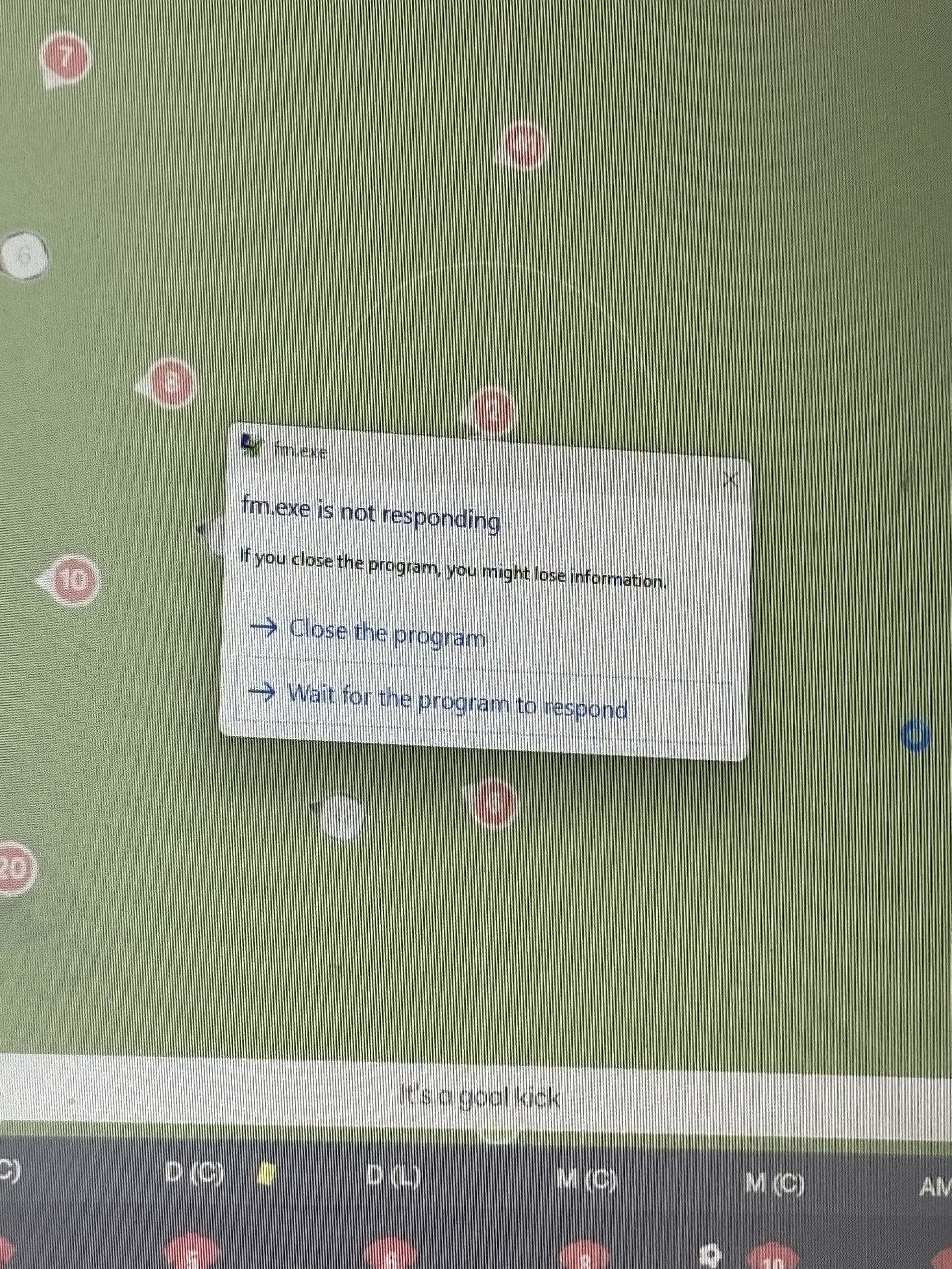 Crash during game match - Crash & Technical Issues - Sports Interactive ...
