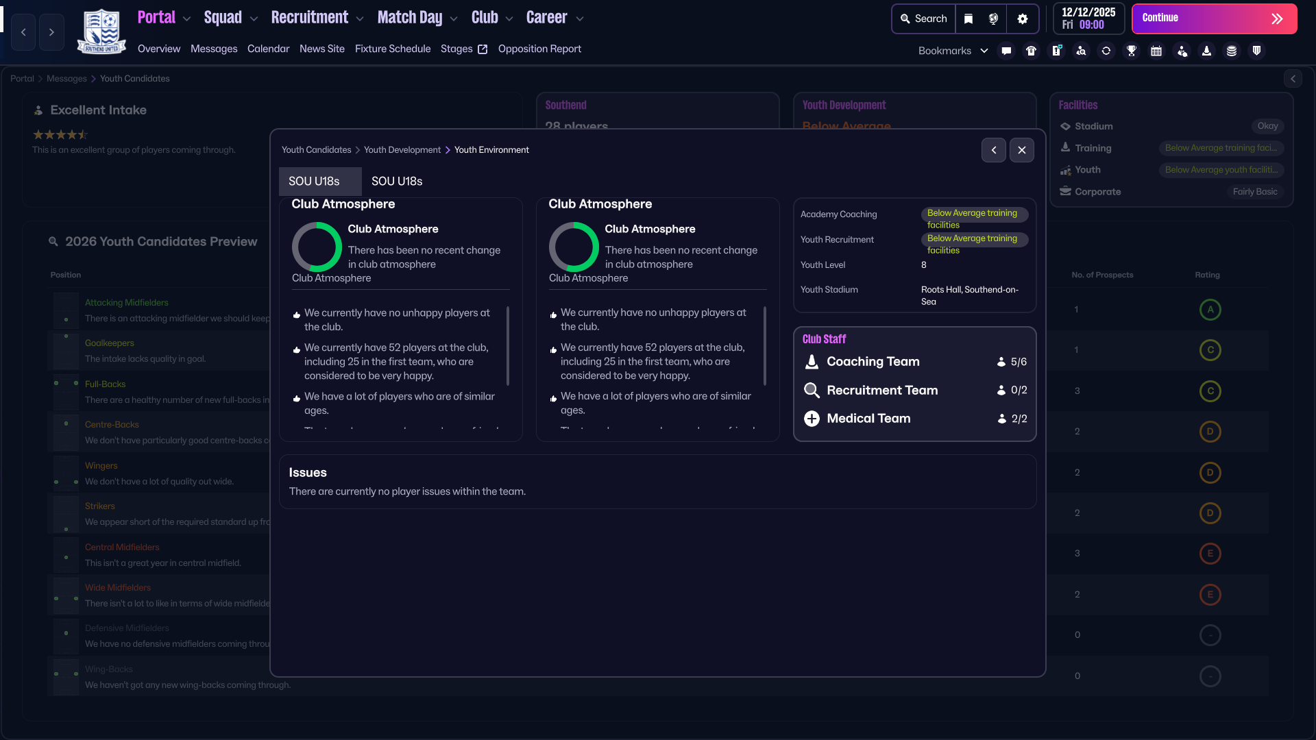 Youth development / Youth Environment screen - General UI Issues ...