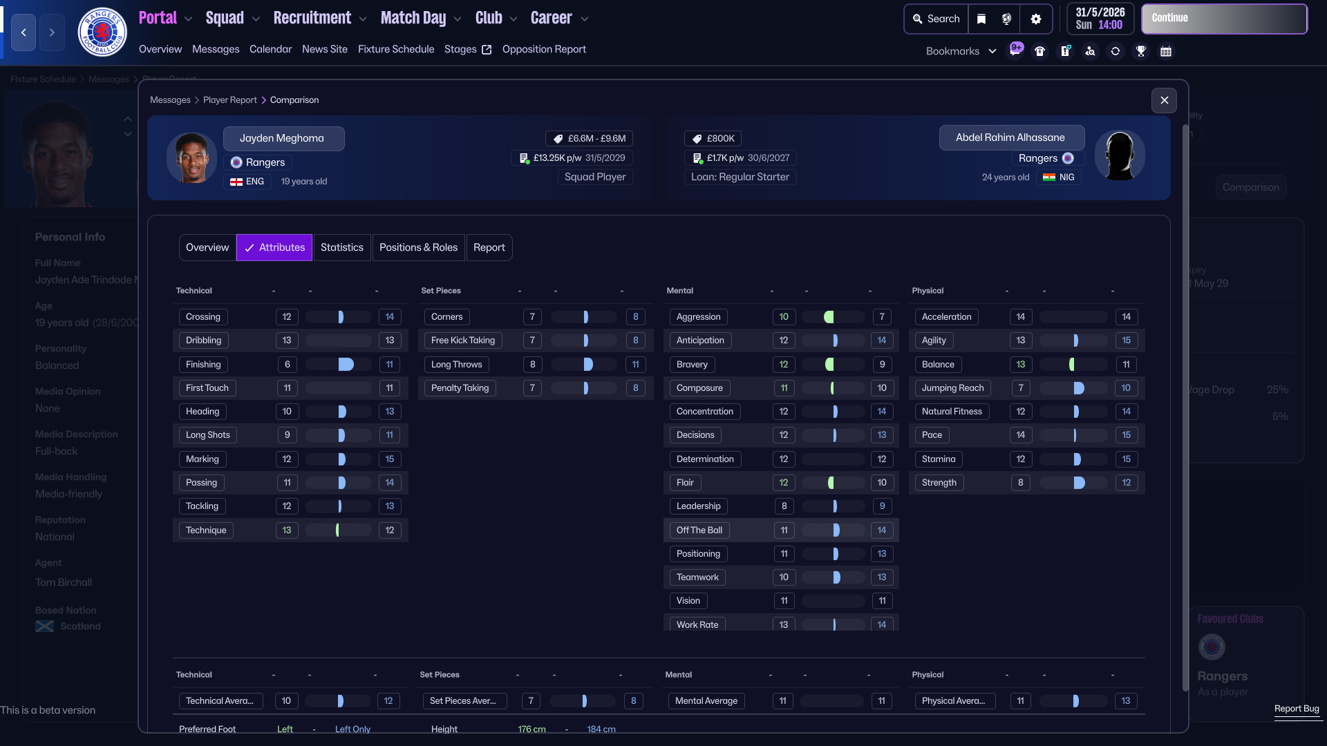 Suggestion - Can't highlight stats for specific positions/roles in ...