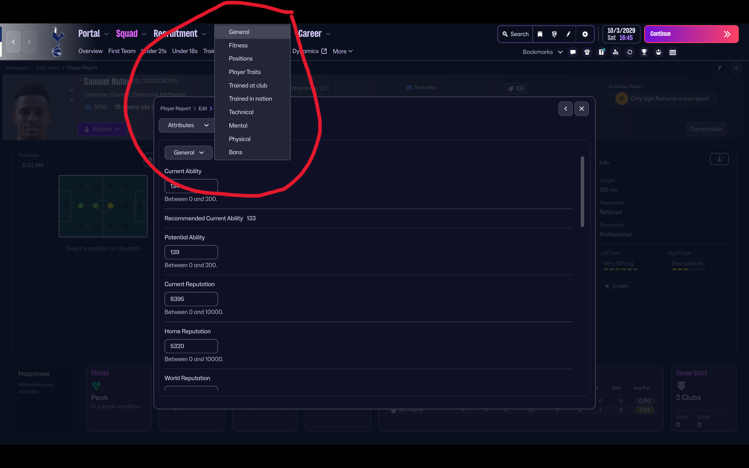 Editing players and viewing hidden attributes in search - In-Game ...