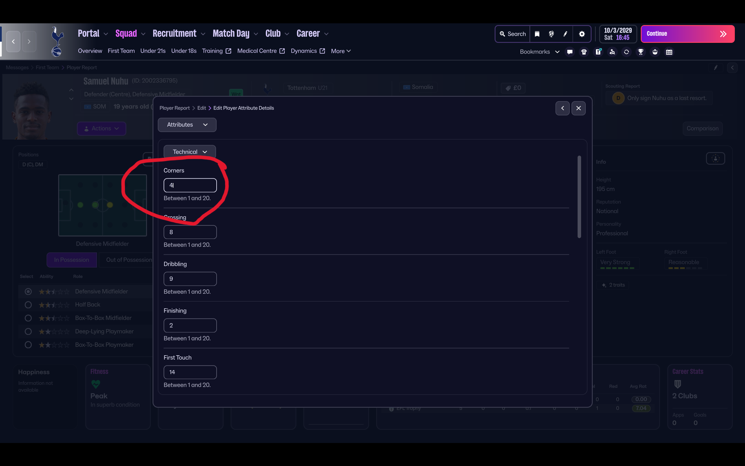 Editing players and viewing hidden attributes in search - In-Game ...