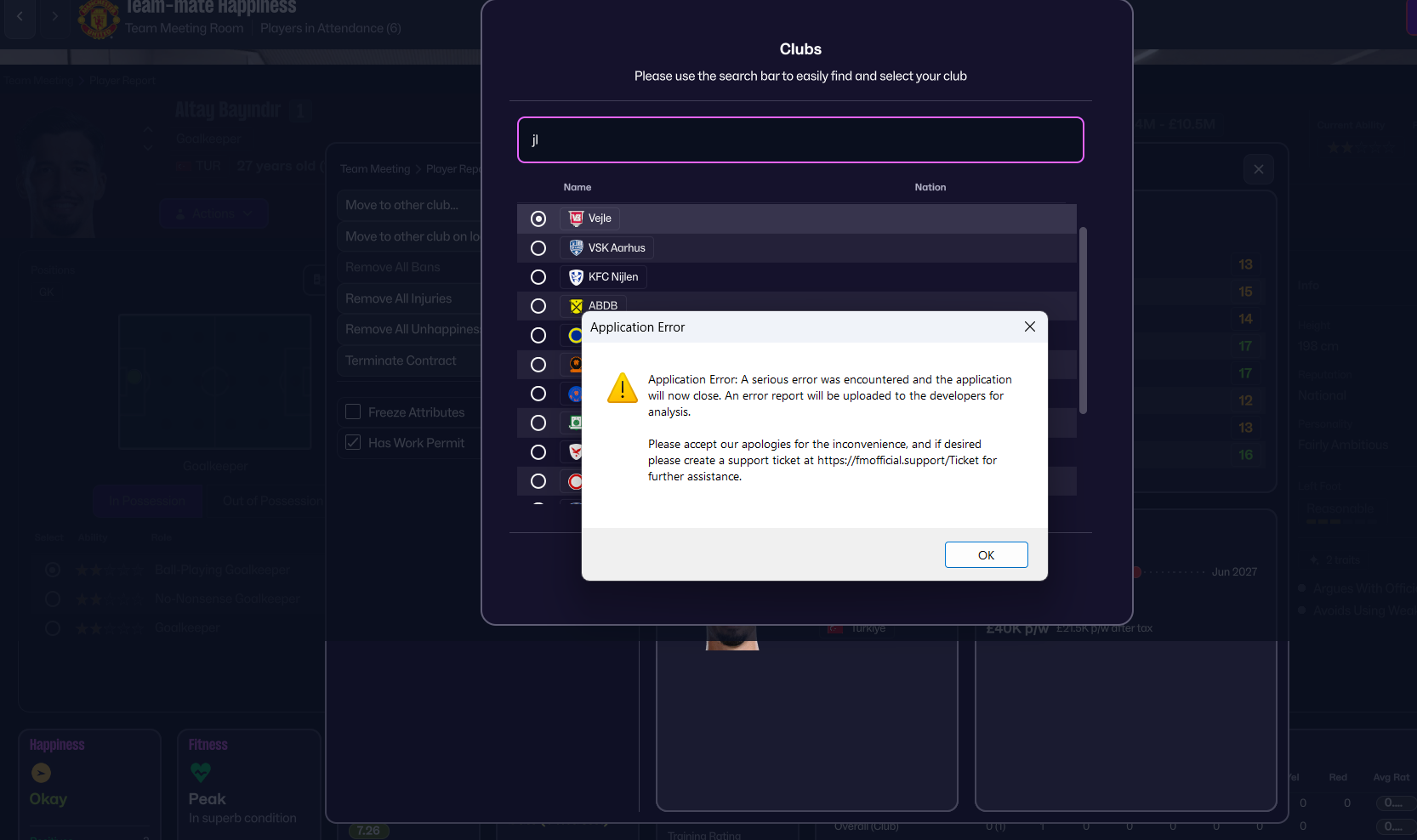 Using editor to move players crashes game - In-Game Editor - Sports ...
