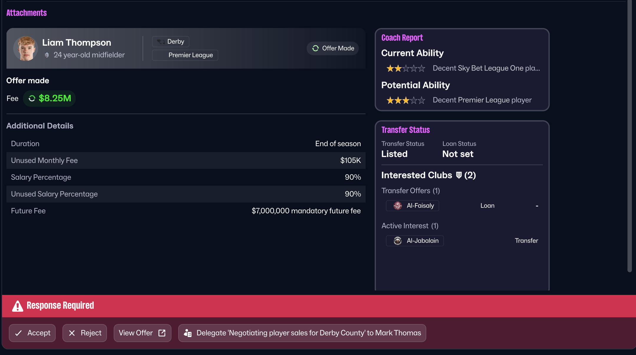 Transfer Out showing less than agreed - Transfer, Scouting, Contracts ...
