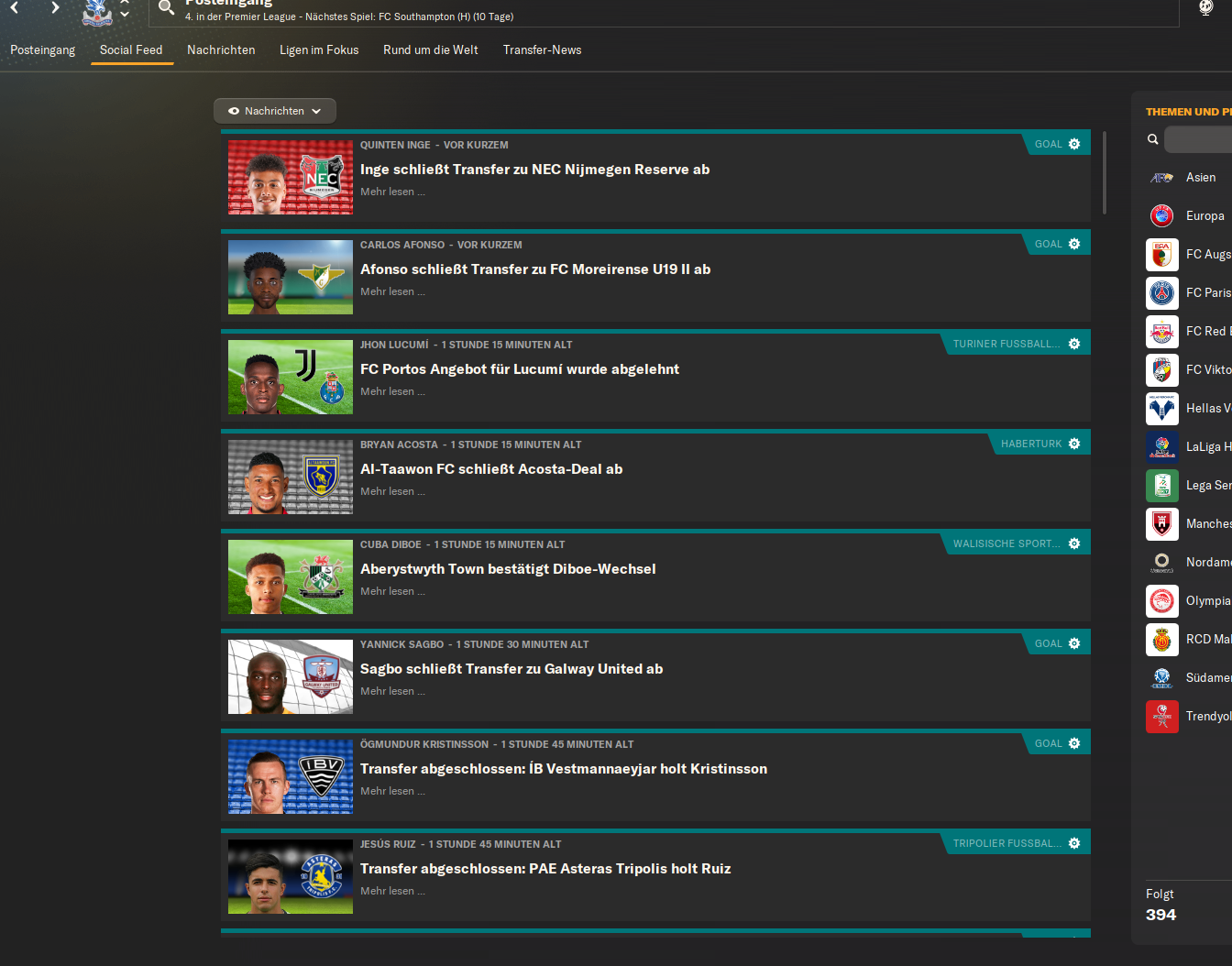 Official Football Manager 26 Feedback Thread - Page 205 - Football ...