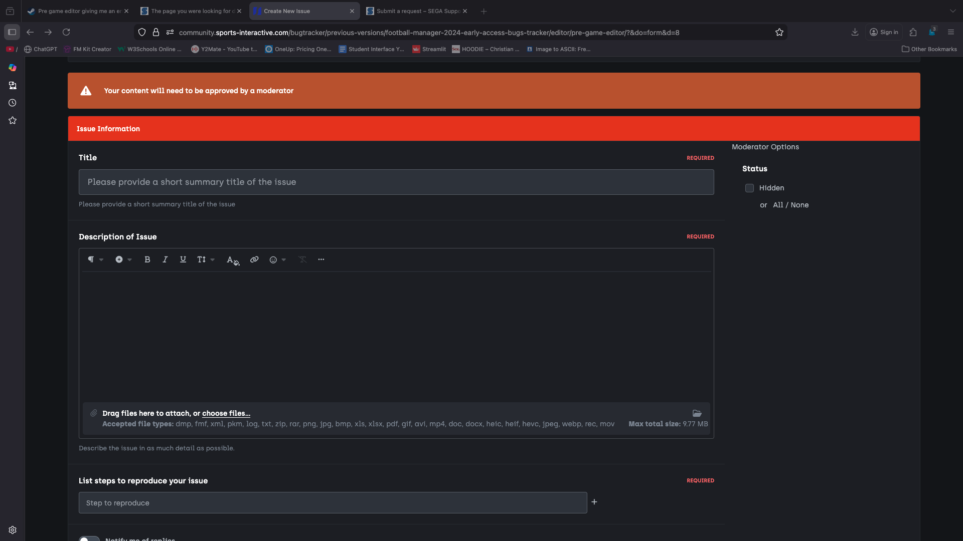 FM24 Editor unable to find essential data - Pre-Game Editor - Sports ...