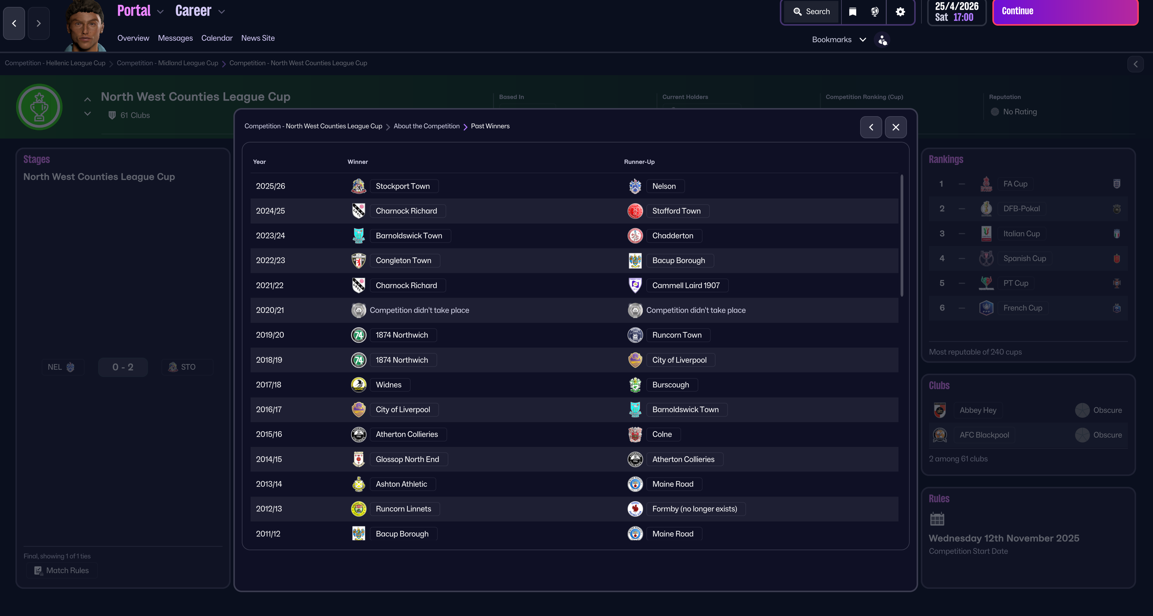 [FM26] England Level 10 League & Data Updates - Copy - Sports ...