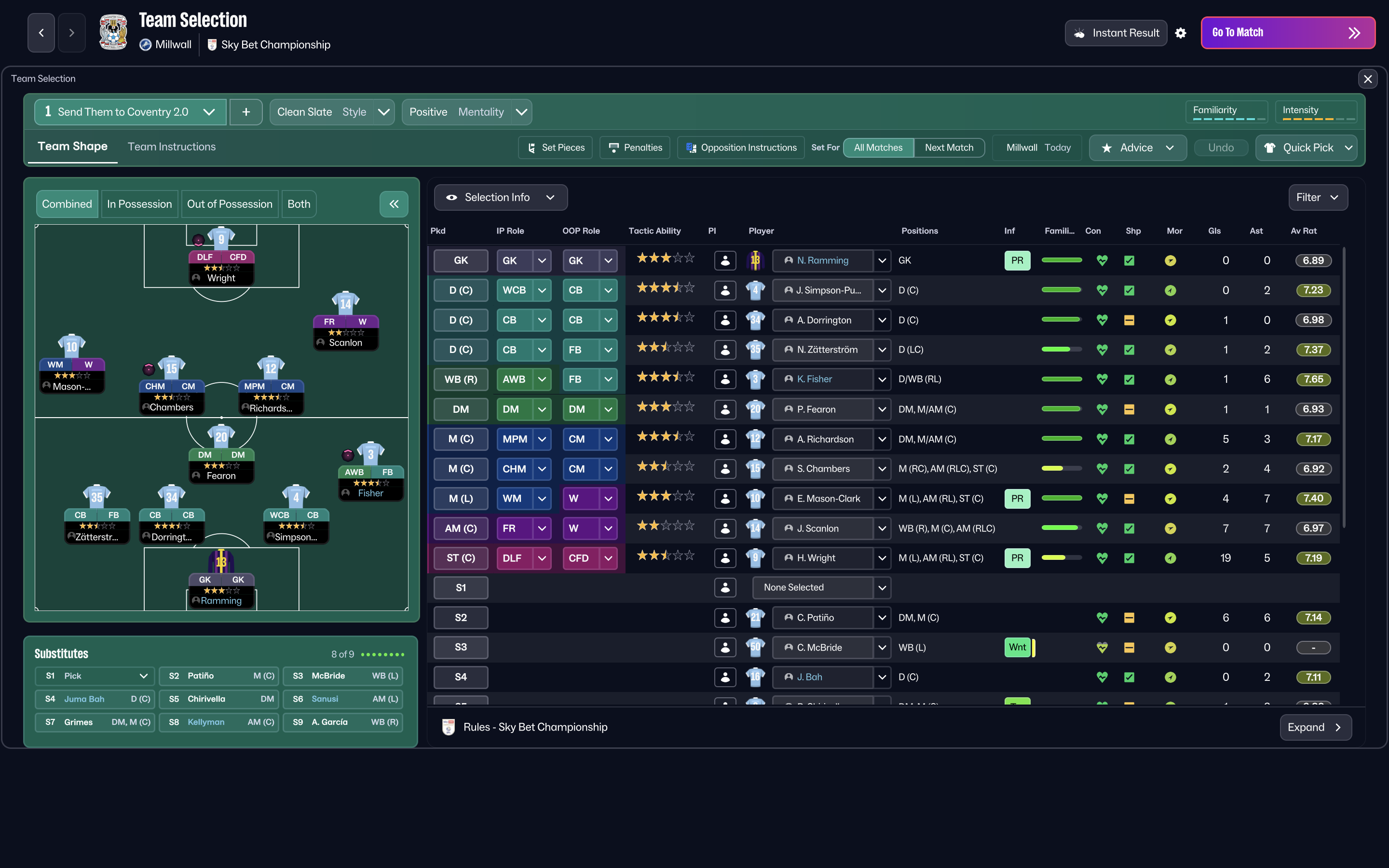 Player condition not showing accurately on the pre-match tactics screen ...