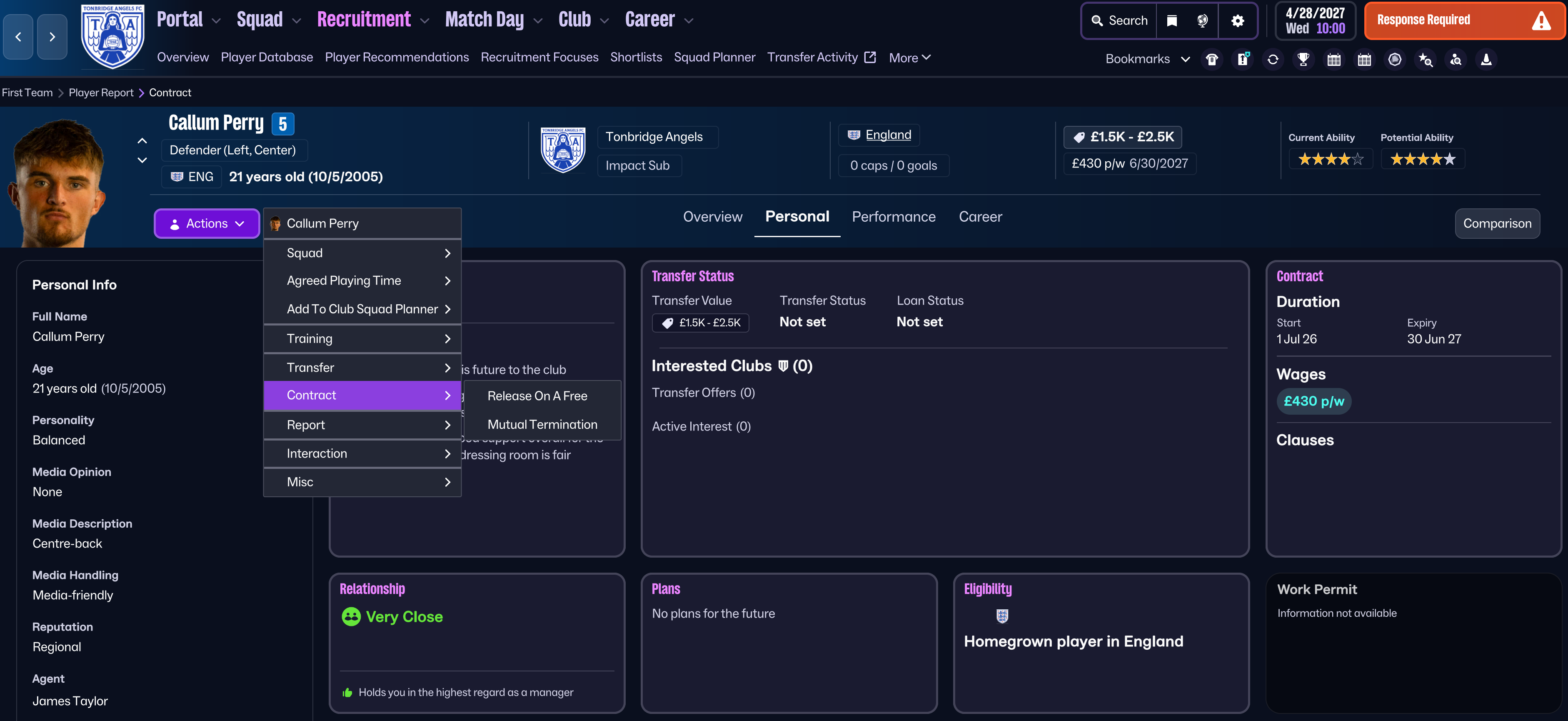 Unable to negotiate contracts ? Bug or User error ? - Football Manager ...