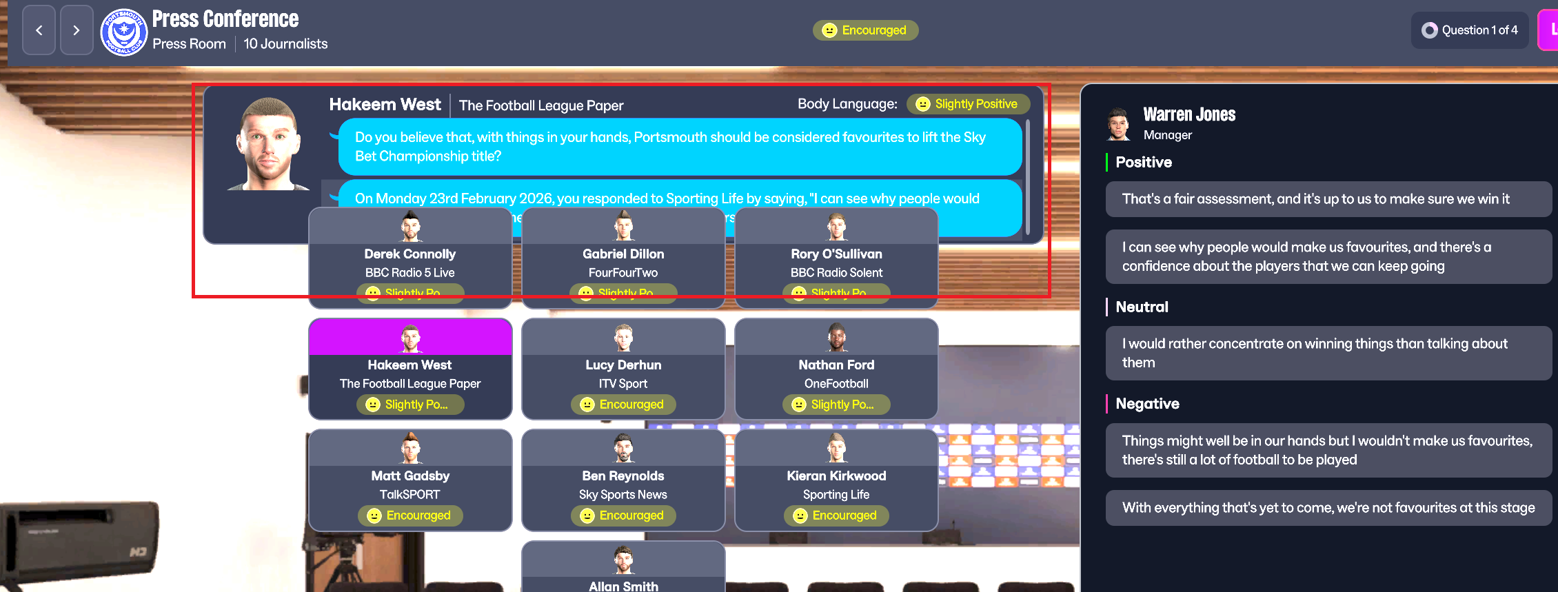Press Conference UI Issue - Overlapping text with Reporters Details ...