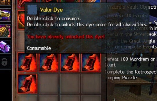 Unsalvageable Dyes - Guild Wars 2 Discussion - Guild Wars 2 Forums