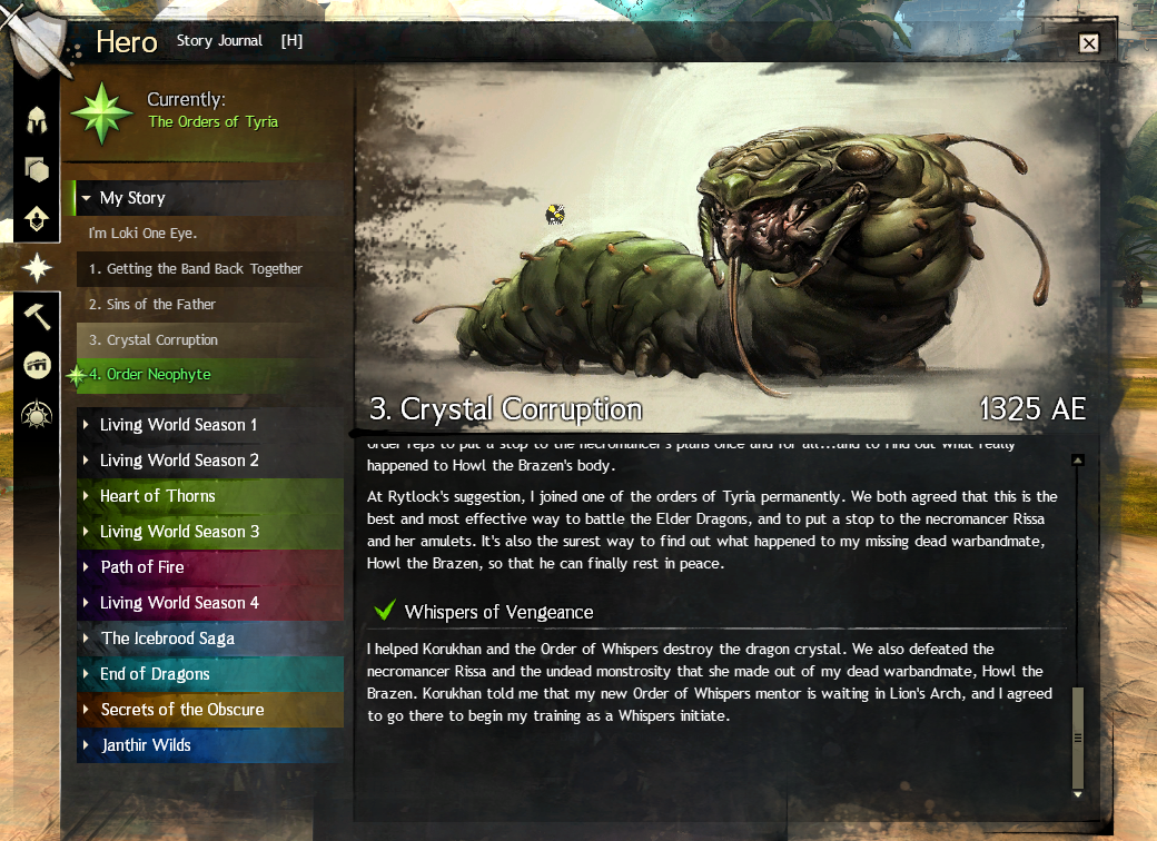 Charr story auto defaults you to Vigil - Bugs: Game, Forum, Website ...