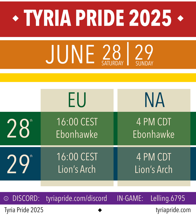 Tyria Pride 2025! - Community Events - Guild Wars 2 Forums