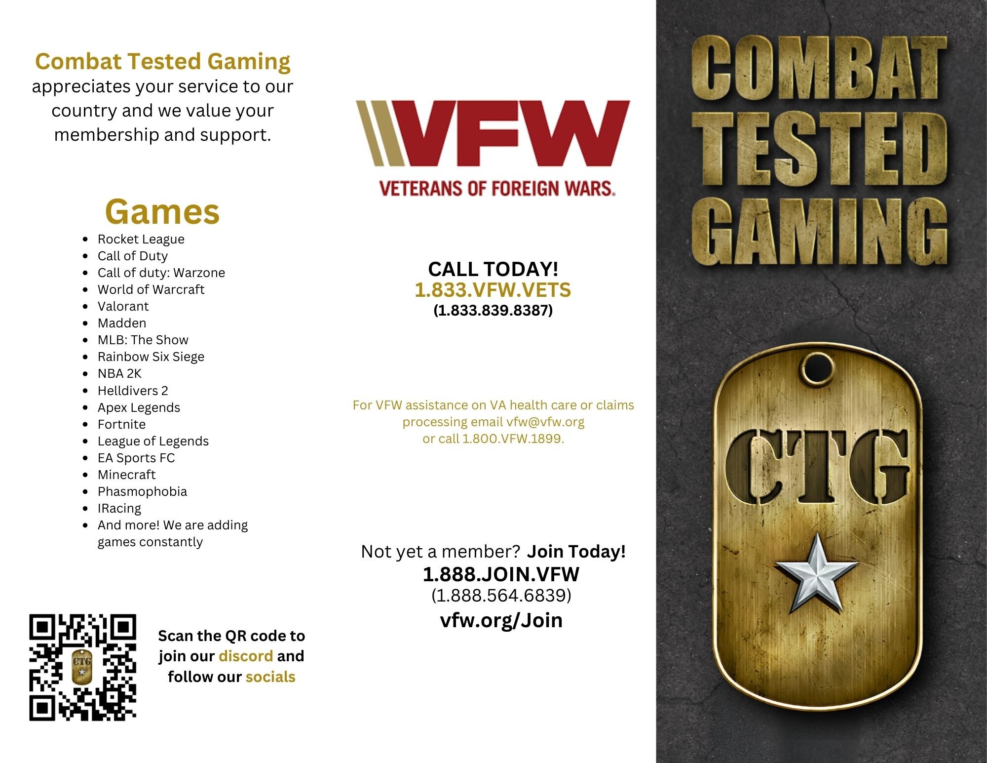 🪖[N/A] Combat Tested Gaming, an exclusive US Veteran and current ...