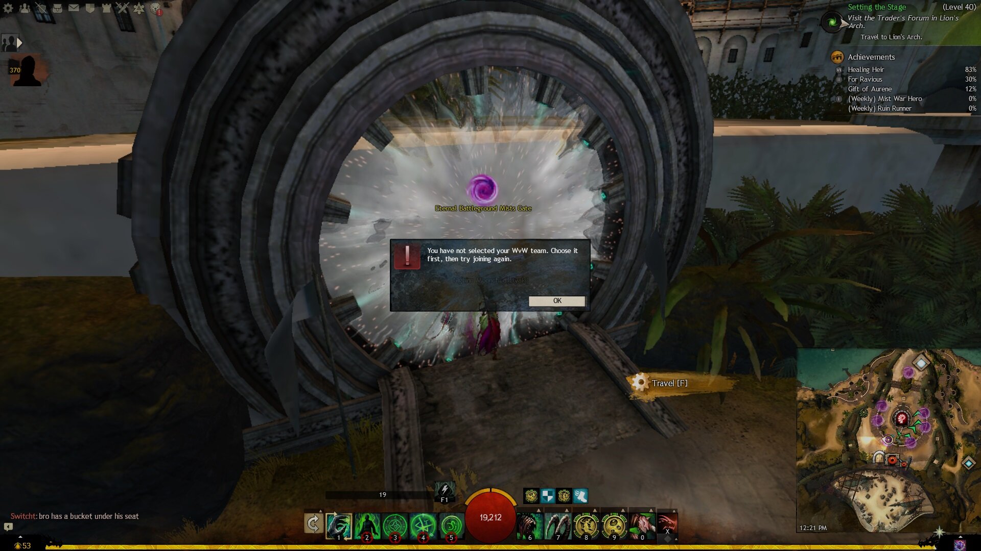 Error when trying to go to WvW - Bugs: Game, Forum, Website - Guild ...