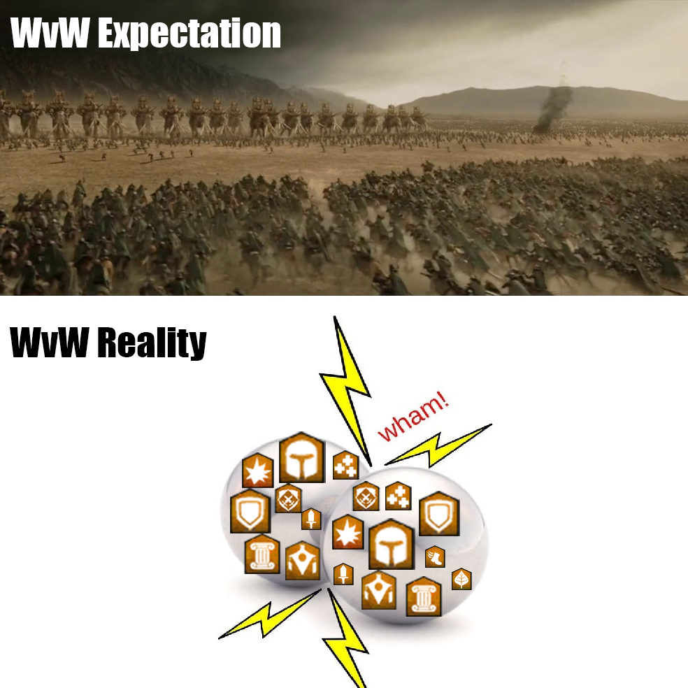 ANET.. Please address the Boonball Zergs in WvW... okay at PVE but a ...