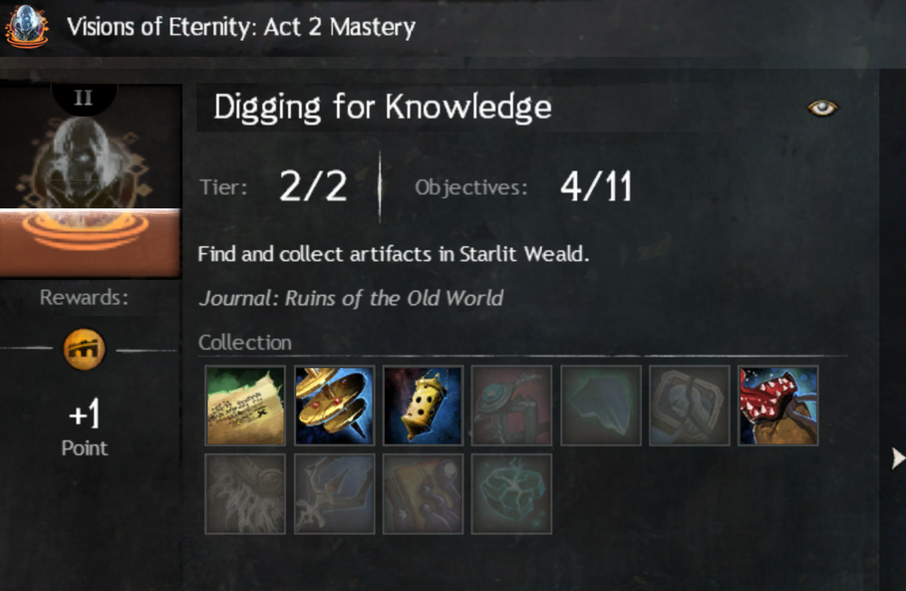 Digging for Knowledge / Ruins of the Old World VoE story progression ...