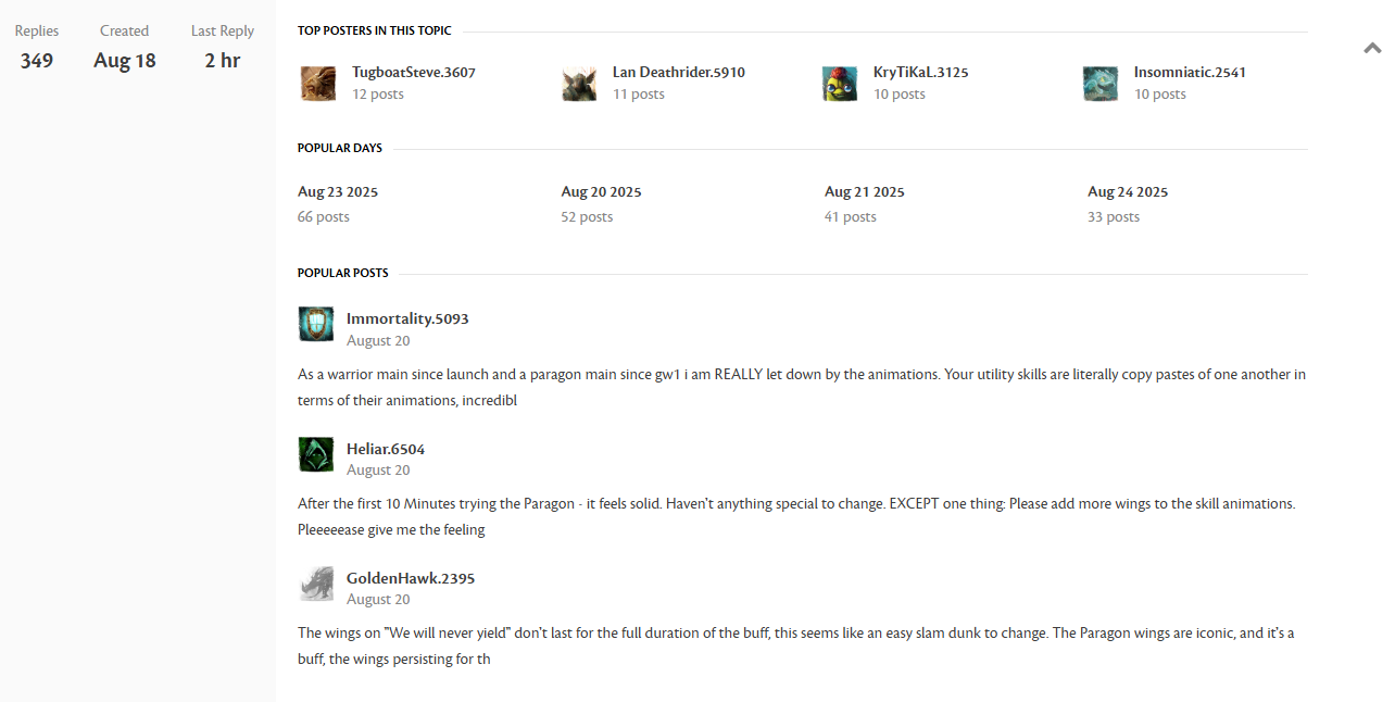 There was an interview on the Beta feedback - Warrior - Guild Wars 2 Forums