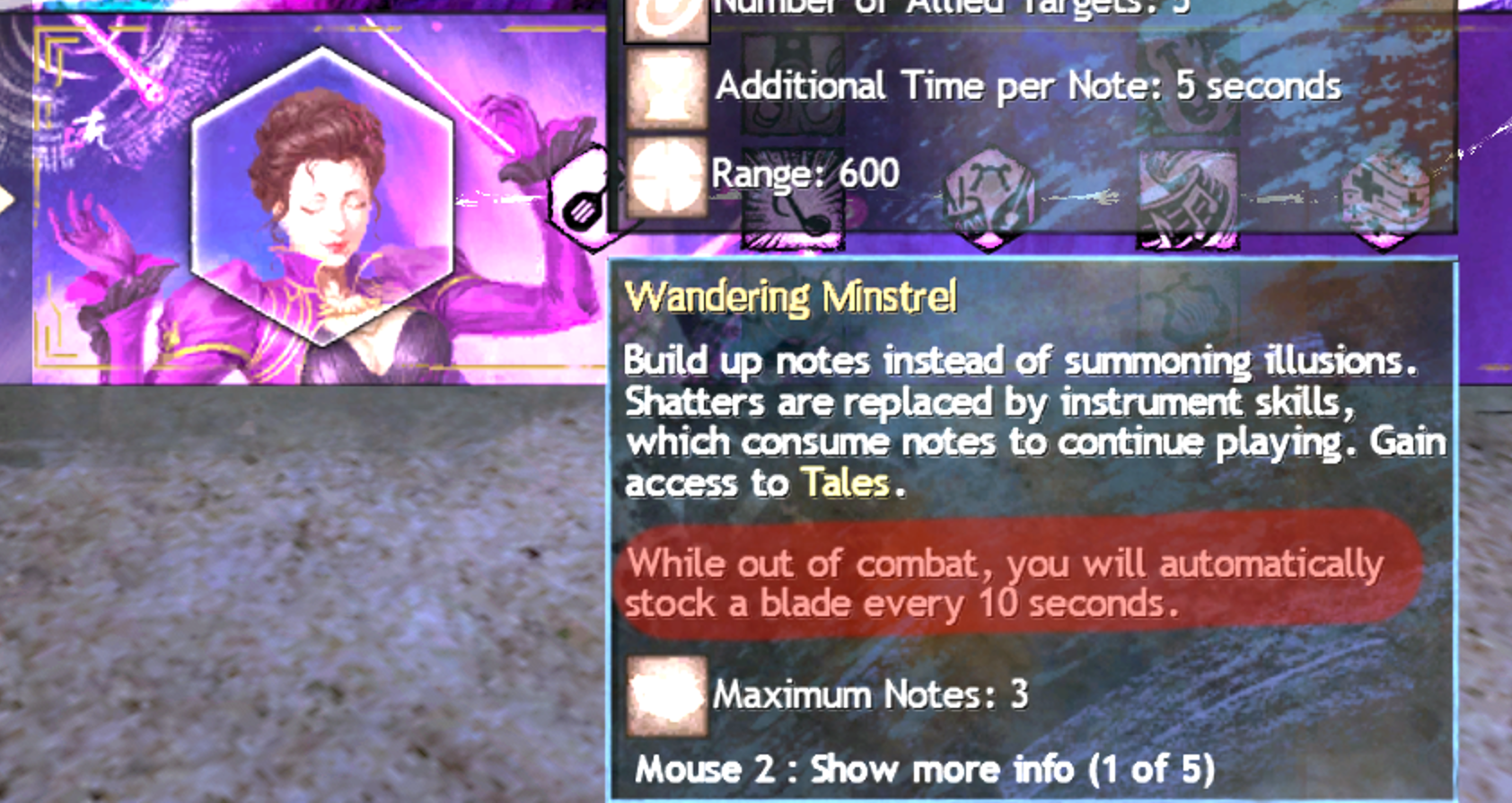There is a typo in Troubadour's Wandering Minstrel trait tooltip ...