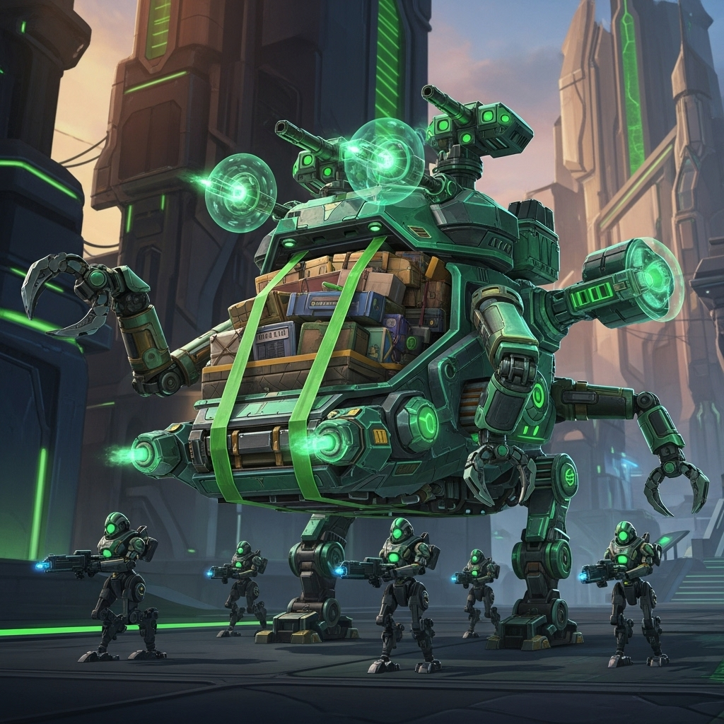 Replacing Dolyaks with Jade Bots Transporting Device Machinery / Escort ...