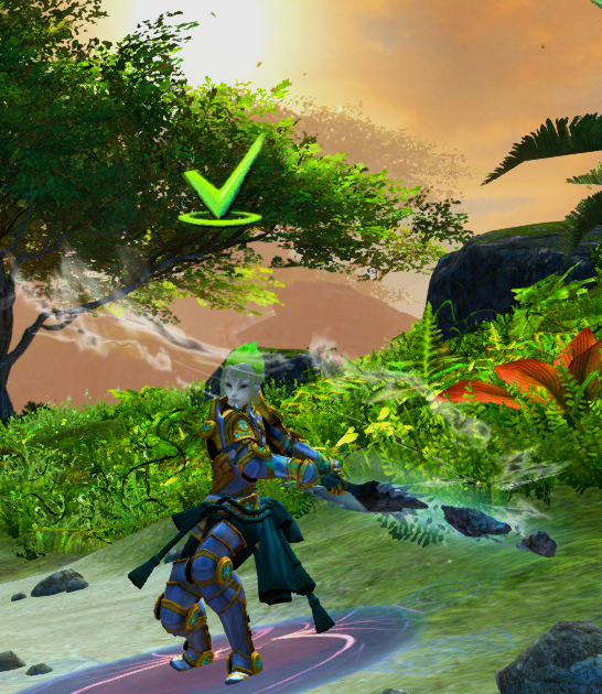 Permanently have a checkmark over my head after clearing Inquest Bombs ...