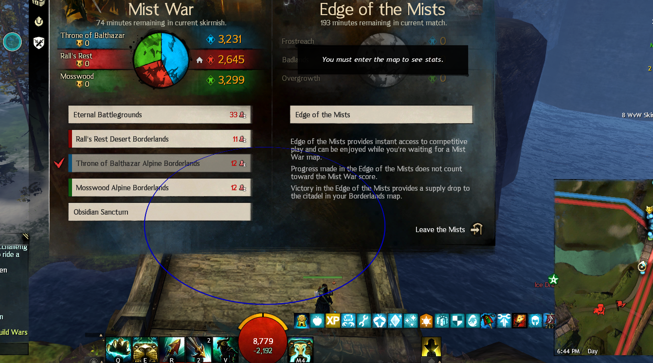 WvW map bugged. Outnumbered on map with a queue. - Bugs: Game, Forum ...