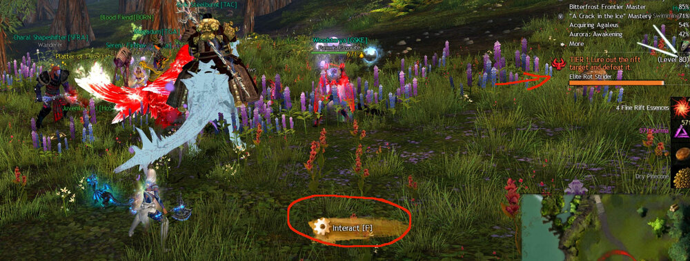 What is the purpose of press "F to interact" when it comes to rifts ...