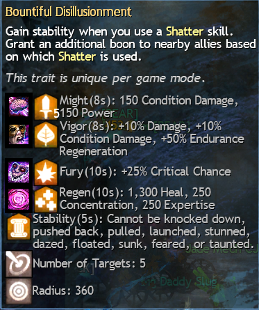 Return Mirage Stability to Bountiful Disillusionment trait - Mesmer ...