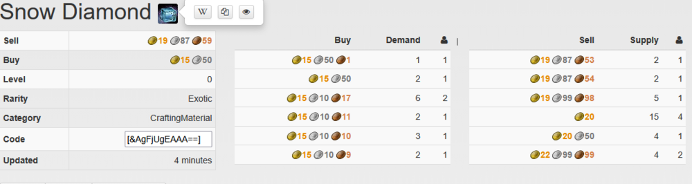 Snow diamond prices are insane - Festivals and Bonus Events - Guild ...